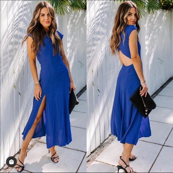 Vici | Dresses | Vici Open Back Cap Sleeve Midi Dress | Poshmark